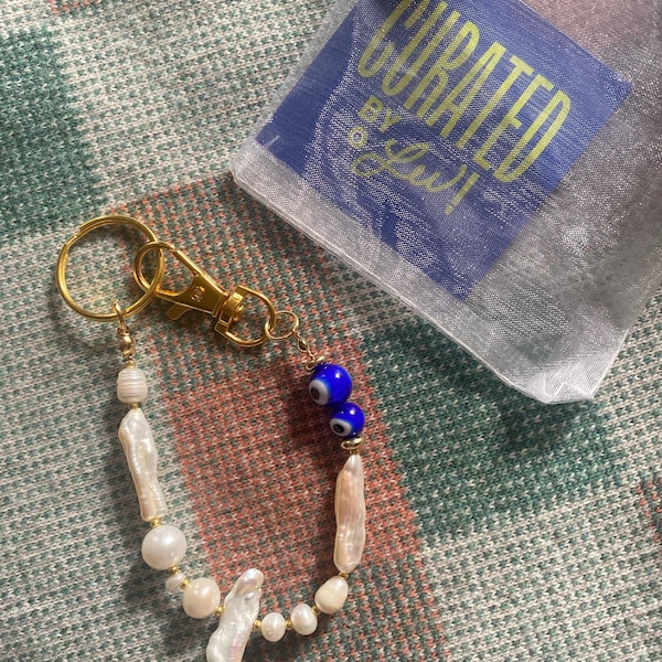 Bag Charm Keychains With Customizable Gold Letters and Vibrant Glass ...