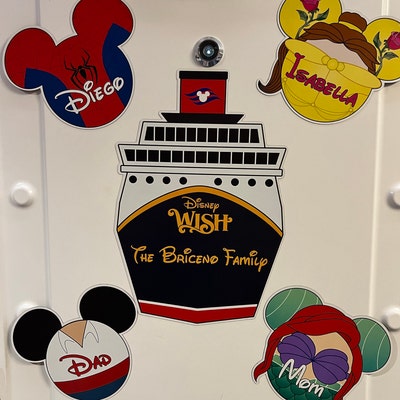 Disney Cruise Door Magnets Disney Ship Front and Character Inspired ...
