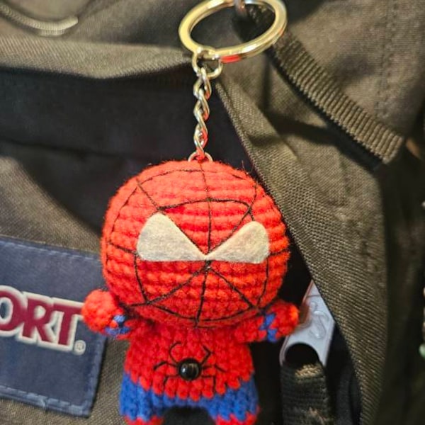 Crochet Patrick,handmade Spongebob Keychain,crochet Keychain, DIY Gift ...