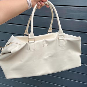 Personalised Bag With Initials, Weekender Holdall Initials, Faux ...