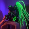 Cyberlox Biohazard Red and Black Cyberlox Cosplay Urban Dreads Festival ...