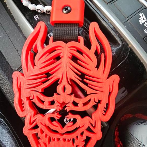 Japanese Oni Tsurikawa – JDM Drift Charm, Car Handle, JDM Aesthetic ...