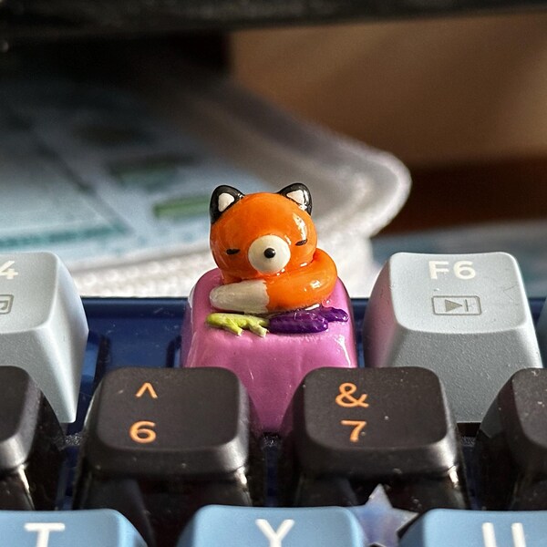 Gummy Bear Artisan Keycap Bubble Tea Edition Cute Keycaps Handmade Bear ...