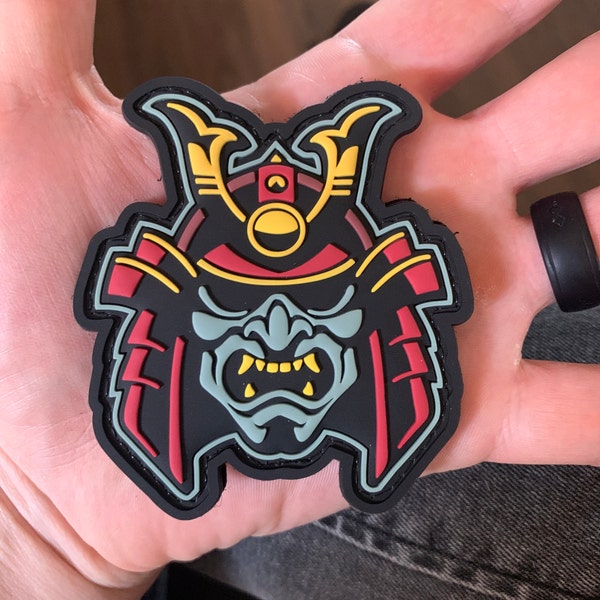 Samurai Head - (PVC) Morale Patch - Etsy