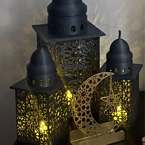 Crescent Moon Helal Islamic Coasters (islamic Gifts, Ramadan Gifts ...