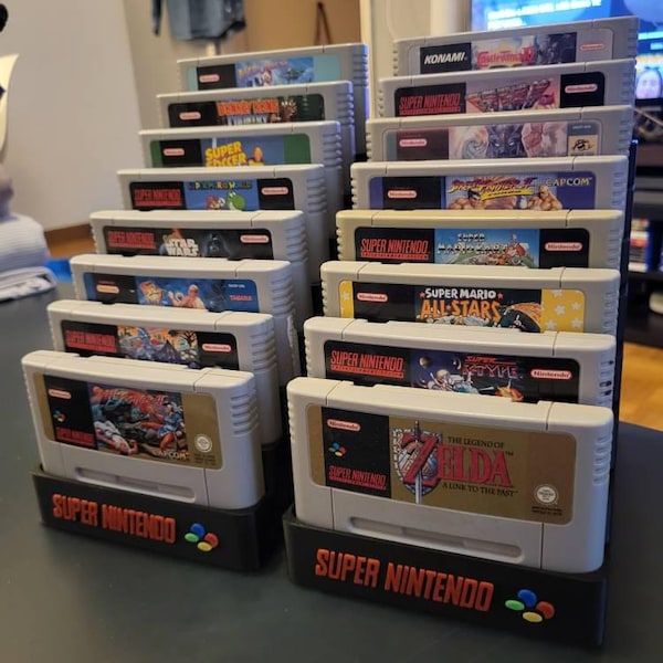 SNES Super Nintendo Display Game Stand - Etsy