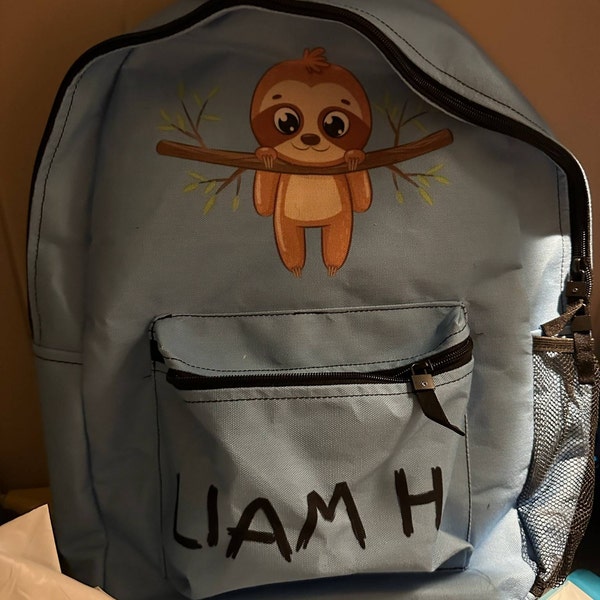 Kids Backpack Tag | Child Schoolbag Label | Back to School | Book Bag ...