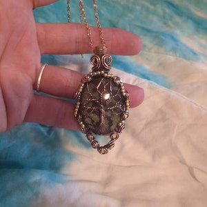 Red Flash Labradorite Gemstone Pendant Copper Wire Wrapped Pendant ...