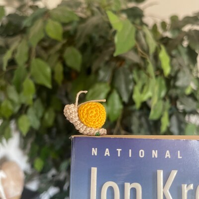 Mushroom Crochet Bookmark Snail Crochet Bookmark Crochet - Etsy