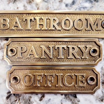 Private Door Sign Available in Three Finishes Nickel - Etsy