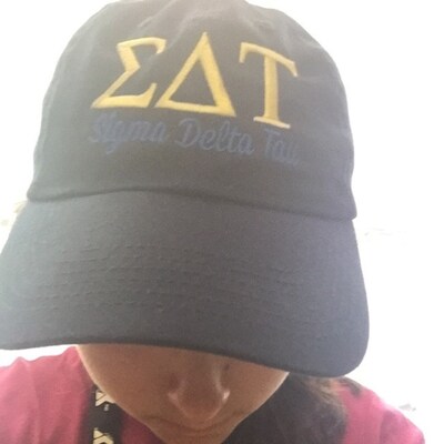 Sigma Delta Tau Sorority Baseball Cap Custom Color Hat and Embroidery ...
