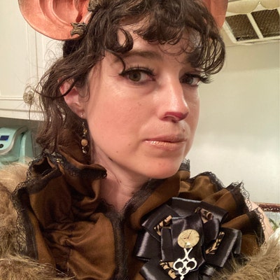 Steampunk Brown Bolero/shrug With Brooch steampunk Accessories-brown ...