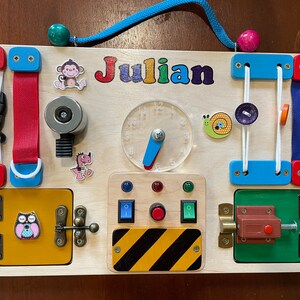 Mission Control Panel for Toddler Busy Board LED Light Toy Switch Box ...