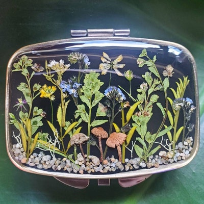 2 Days Rectangular Pill Box Frame Various Options-blank Compartment ...