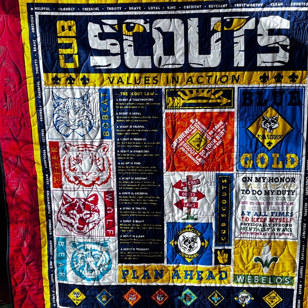 Cub Scouts Panel 35 X 44 Riley Blake 100% Cotton Fabric - Out of Print ...