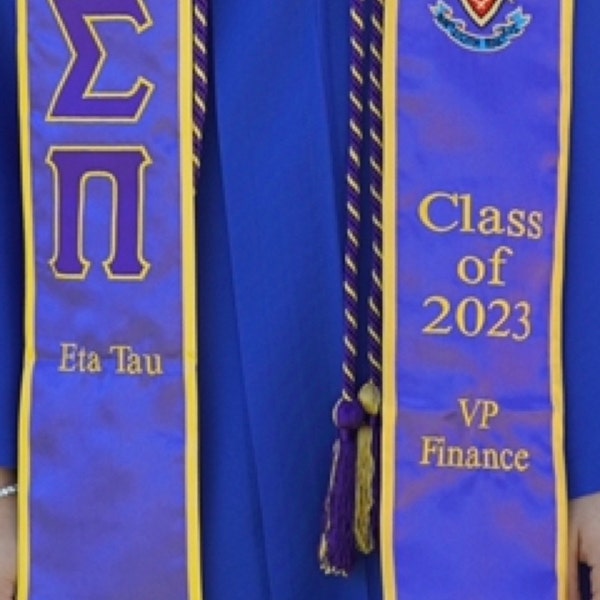Delta Sigma Pi Graduation Stole Sash - Etsy