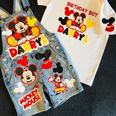 Boys Birthday Overalls Denim Overalls Custom Birthday Overalls ...