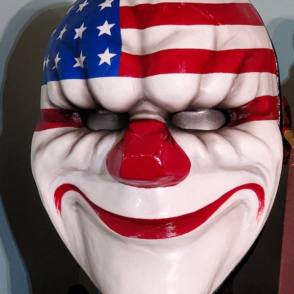 Dallas Mask From Payday2 Replica, Clown Mask, for Gamer and Cosplay ...