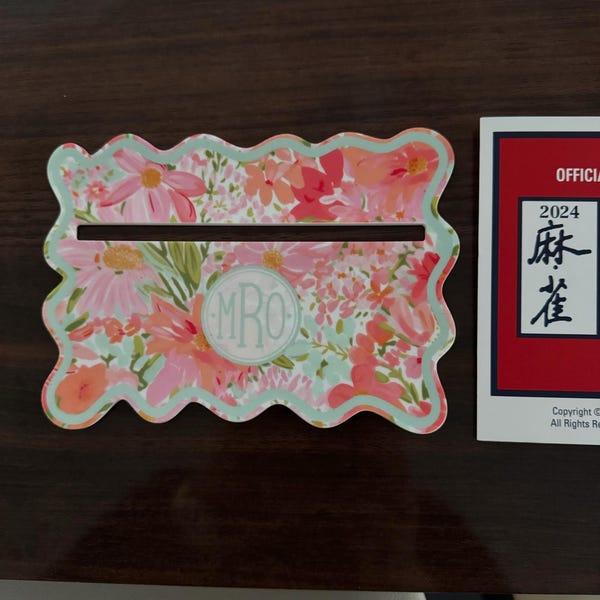 Mahjong Card (NMJL) Cover Sticker - Chinoiserie Collection (customize ...