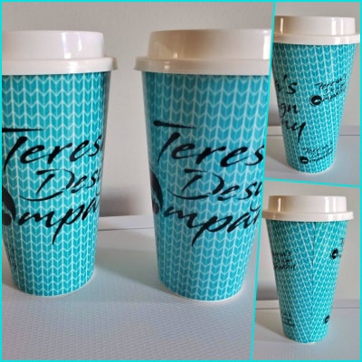 Dollar Tree Template to Sublimate Travel Coffee Cups - Etsy