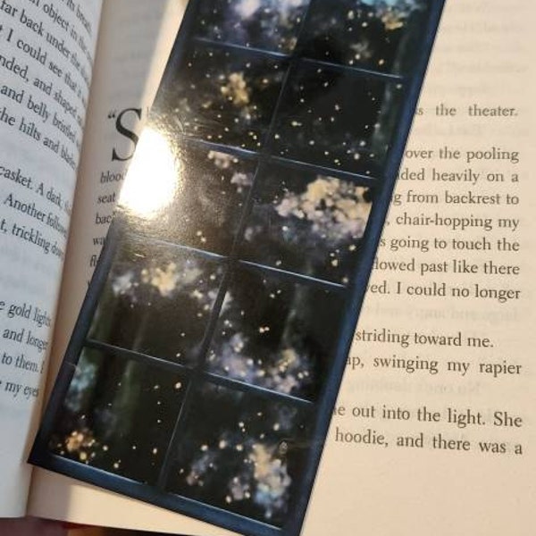 Night Sky & Fireflies | Celestial Window Bookmark - Etsy