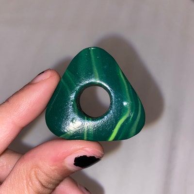 Coraline Seeing Looking Stone Pendant Handmade Polymer Clay - Etsy