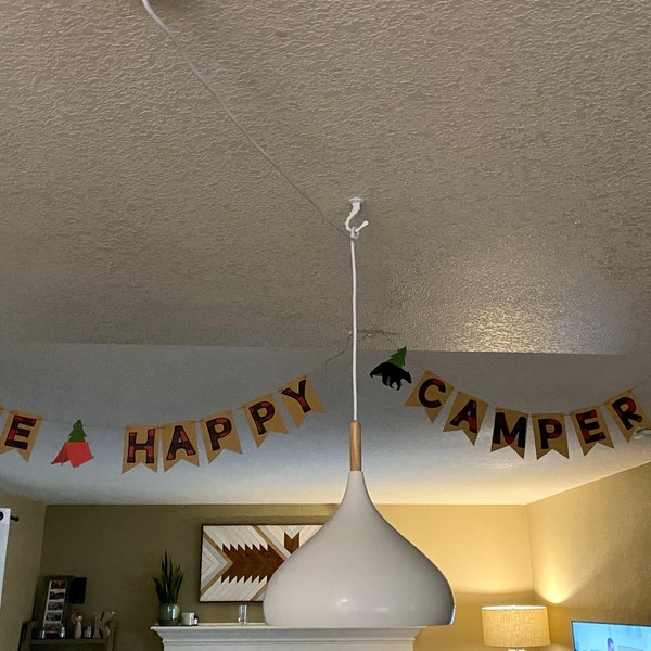 One Happy Camper Banner, Lumberjack First Birthday Decor - Etsy