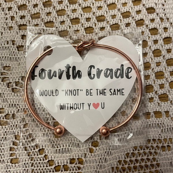 Teacher “knot” Bracelets / Teacher Gifts / Teacher Appreciation Gifts ...