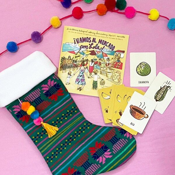GIFT SET for Kids: Bilingual Coloring Book + Spanish Memory Cards ...
