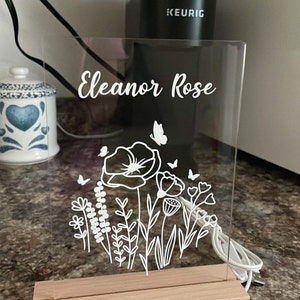 Shimmering Light up Personalized Custom Party Box Table - Etsy