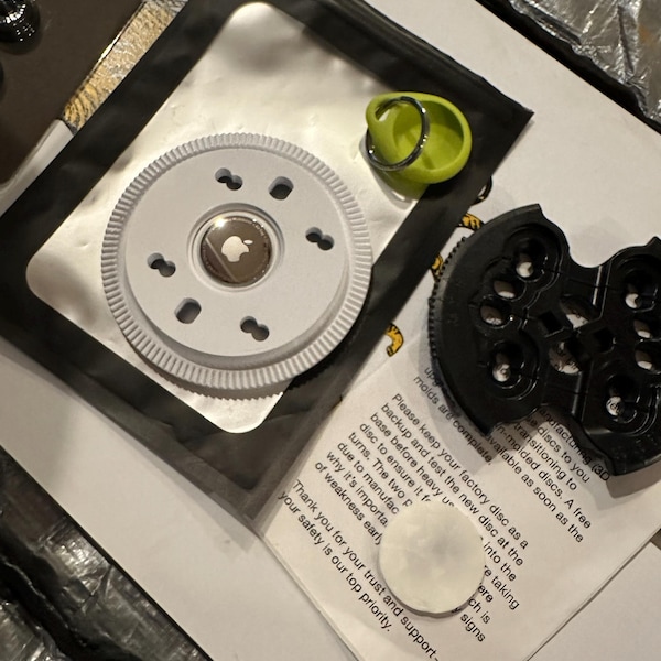 Bent Metal AirTag Snowboard Binding Disc (mini) 4x2 Channel Compatible ...