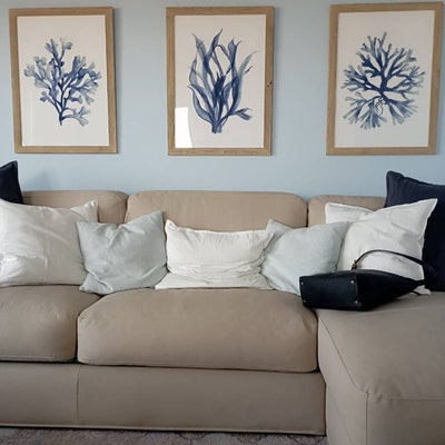 Watercolor Coastal Wall Decor, Light Blue Nautical Art, Set of 3 Prints ...