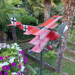 Airplane Wind Spinner Aircraft Pinwheel Garden Decor | Etsy