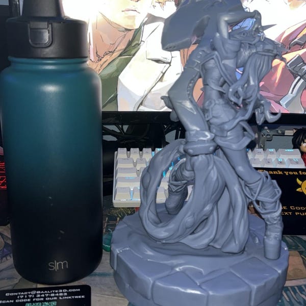 Ahk-hh-baxter Fanart 3D Printed Resin Statue Painted or Garage/model ...