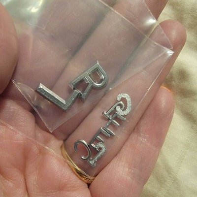 1 Set of Custom Xray Markers 2-4 Initials Solid White - Etsy