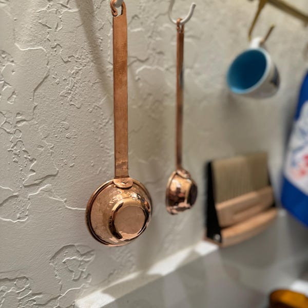 Hammered Copper 1oz Coffee Scoop Measuring Spoon - 8” - Etsy