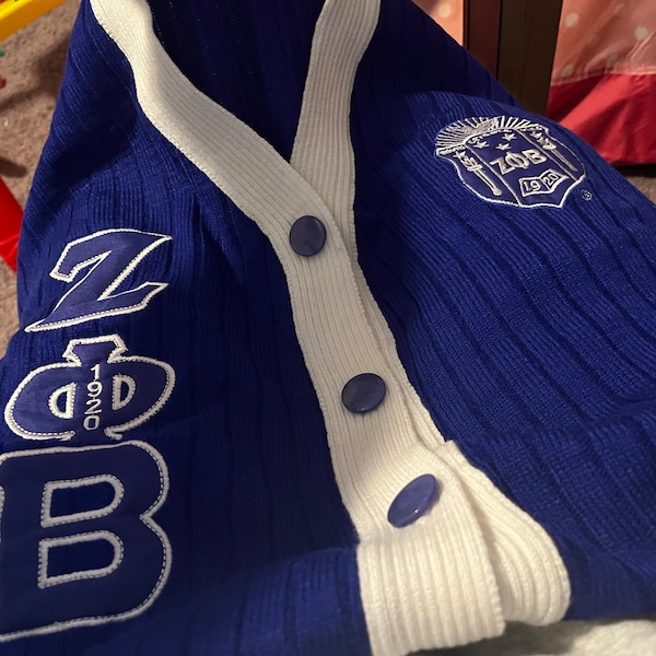 Custom Sorority Cardigan - Zeta Phi Beta, Delta Sigma Theta, AKA, Sigma ...