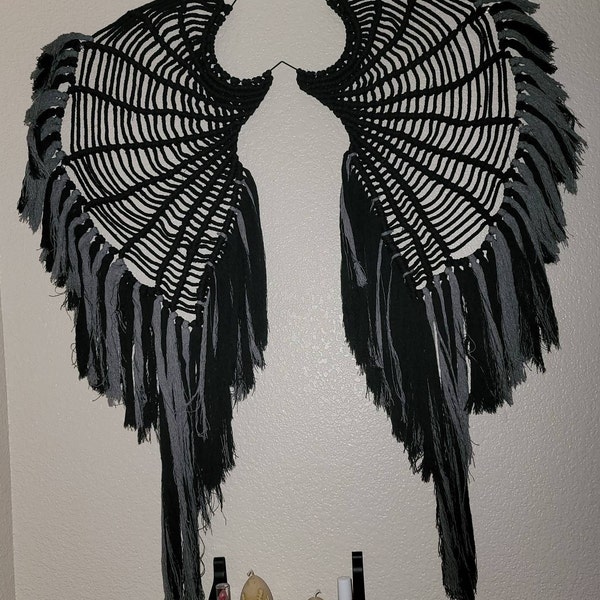 Macrame Angel / Raven Wings Digital Download Pattern Tutorial - Etsy