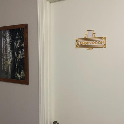 Custom Art Deco Sign Decor Home Art Deco 3D Printed Decoration Interior ...