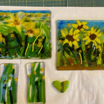 Glass Flower Murrini Mix, Coe90 Murrini, Bullseye Glass, Millifiore, UK ...