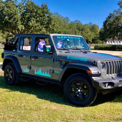 Trees Banner Large Vinyl Decal, Bumper Sticker. for Side of Truck Decal ...