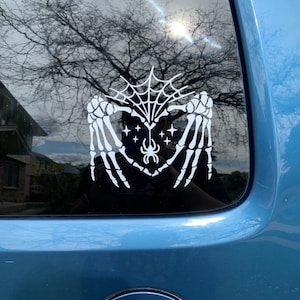 Goth Decals Stay Spooky Skeleton Hand Decal Halloween Car Decal Goth ...