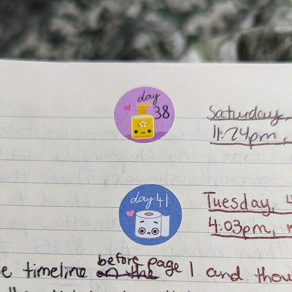 Happy Reading Book Weekly Habits Label Reminder Tracker Kawaii Planner ...