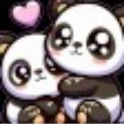 Panda Bear Cuddle Emote Cute Twitch & Discord Icons Kawaii Chibi Gamer ...