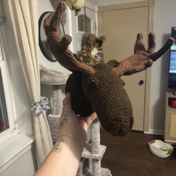 Moose Faux Taxidermy PDF Crochet Pattern - Etsy