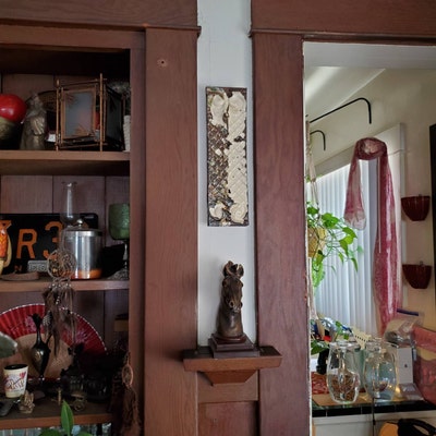 Vintage, Unique Upcycle Wall Décor Ceiling Tin Clock With off Center ...