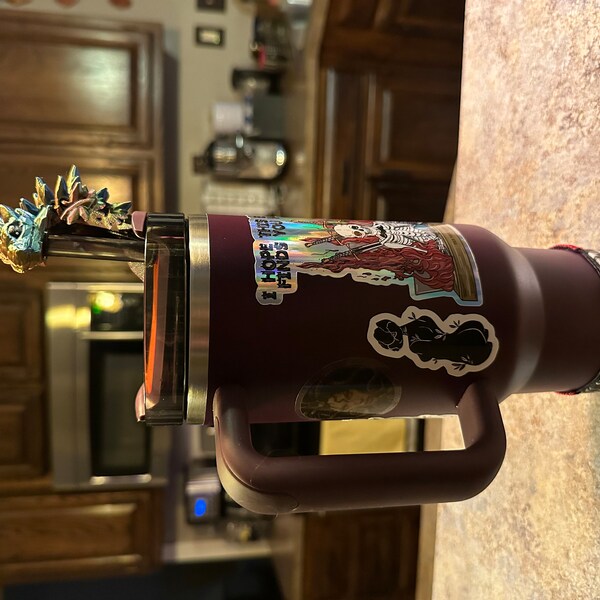 Black Chroma Style Gem Dragon 10mm Stanley Straw Topper 30oz 40oz - Etsy