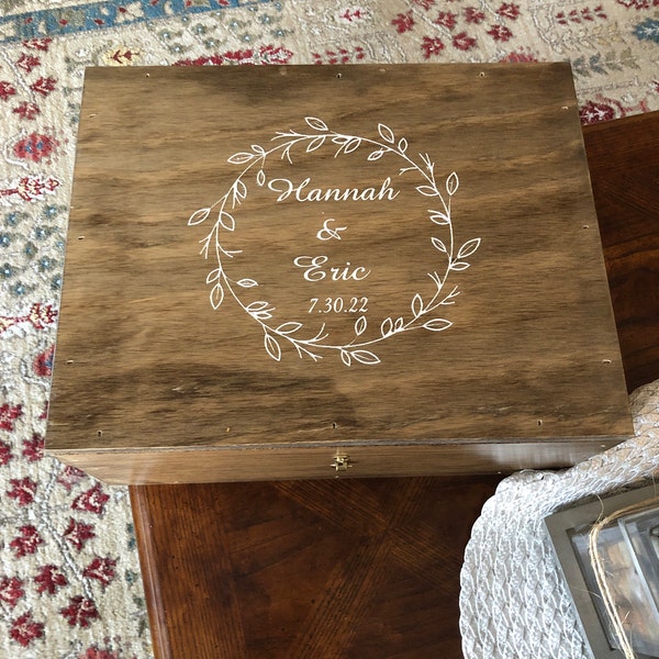 Wedding Ceremony Box, Personalized Wine Box, Time Capsule, Custom Wine ...