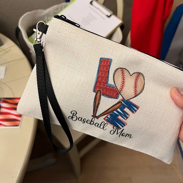 Baseball Mom Wristlet, Baseball Mom Gift, Personalized Gift for ...