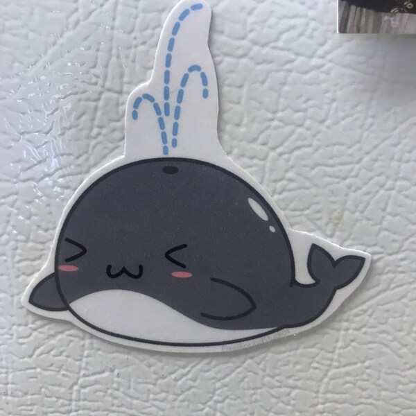 Chibi Whale Stickers and Magnets - Etsy